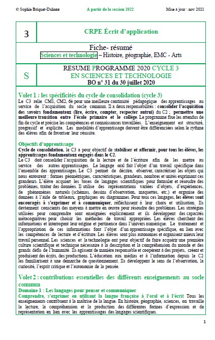 Sciences C3 | Enseigner et apprendre à l'école maternelle